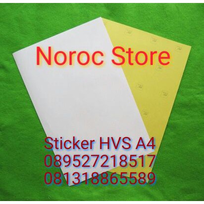 Jual Kertas Sticker / Sticker HVS dove / Sticker HVS doff ukuran A4 ...