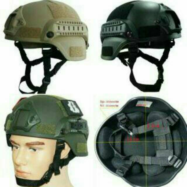 Jual Helm Atau Helmet Tactical Mich 2000 Helm Airsoft Military | Shopee ...
