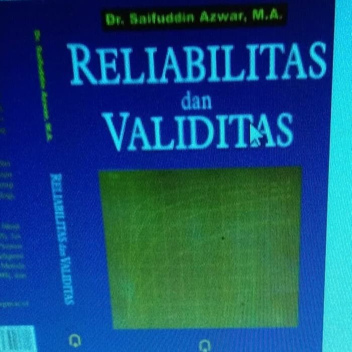 Jual buku reliabilitas dan validitas drs saifuddin azwar murah | Shopee ...