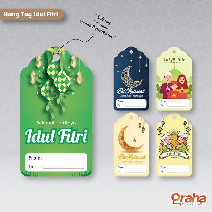 Jual Hang Tag Idul Fitri / Hang Tag Ramadhan / Hang Tag Lebaran ...