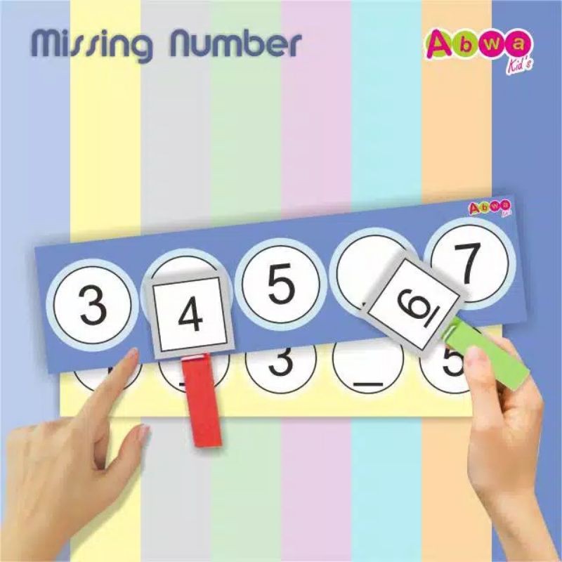 Jual Missing Number worksheet belajar angka | Shopee Indonesia
