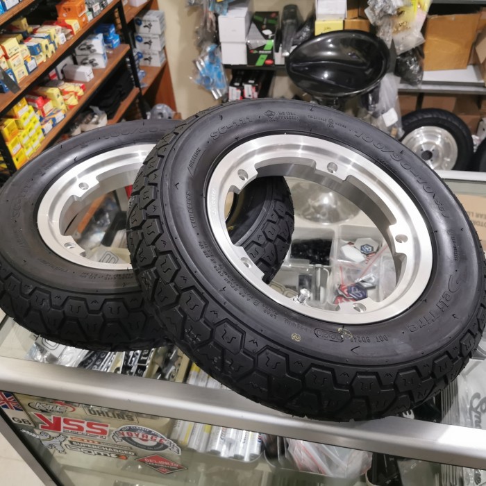 Jual Velg Tubeless Vespa MG Polish GS Ring 10 V.3 set Ban Delitire sc ...