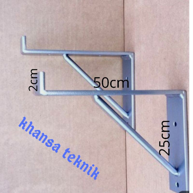 Jual Bracket rak besi siku ambalan papan rak dinding | Shopee Indonesia