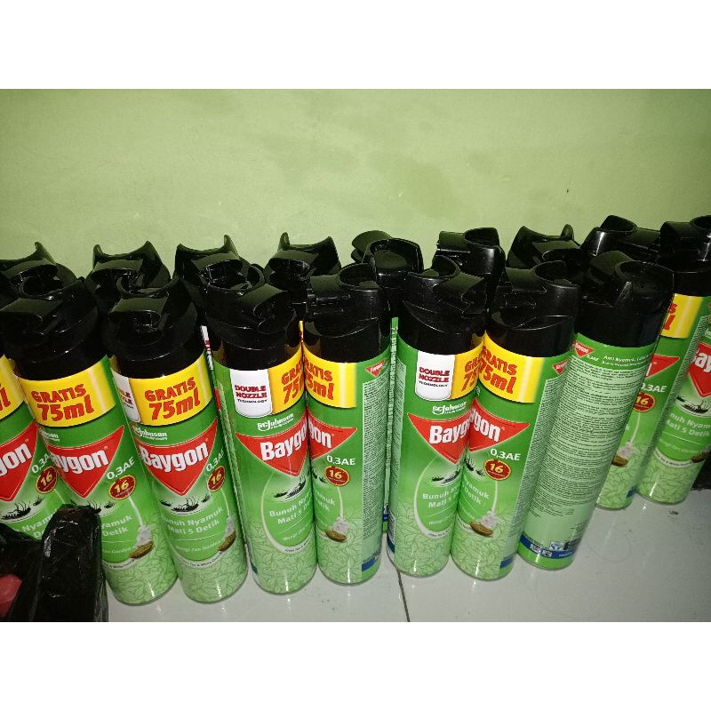 Jual Baygon Aerosol 600ml FREE 75ml Zen Garden, Obat Nyamuk Hit 600ml ...