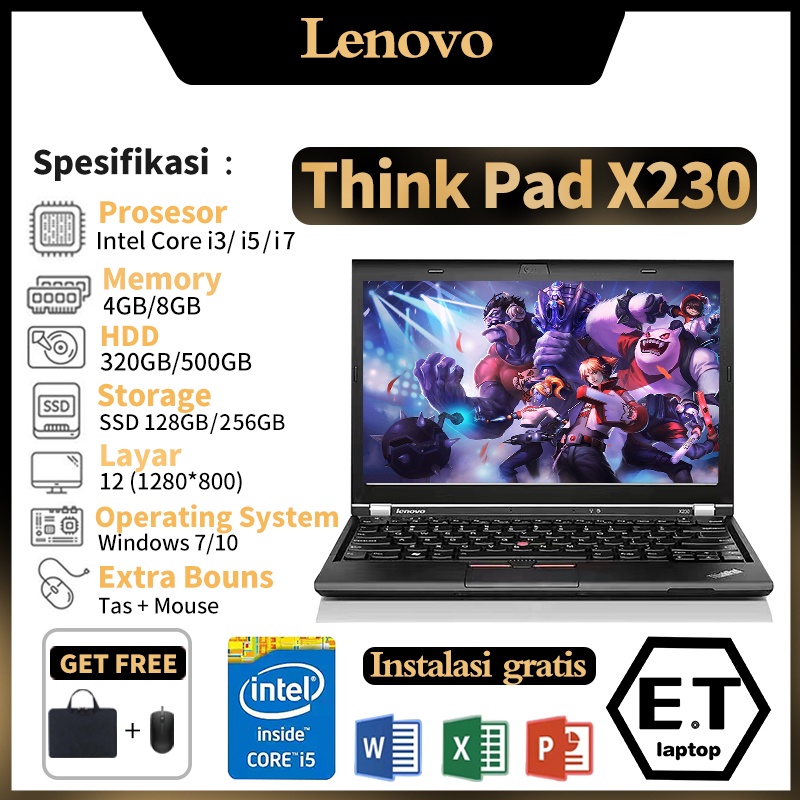 Jual laptop Lenovo Thinkpad X230 i5 Murah Berkualitas / Bergaransi ...