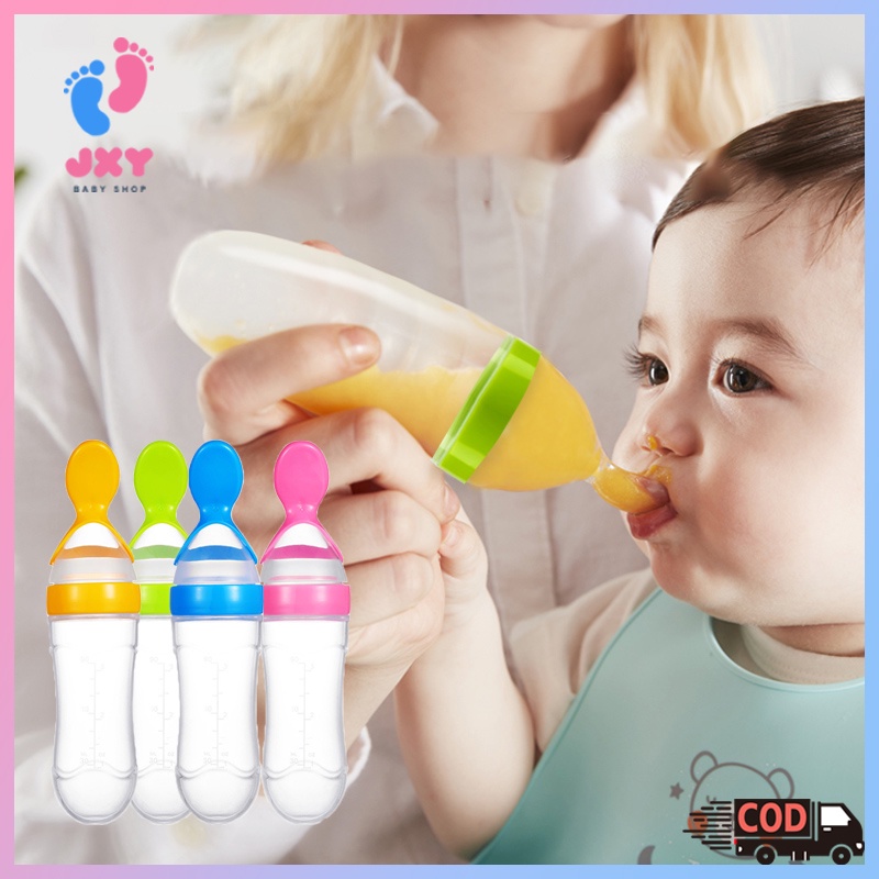 Jual Silicone Sendok Makan Bayi/Sendok Makan Bayi Botol Dot SIlikon Praktis Silicone Baby Spoon ...