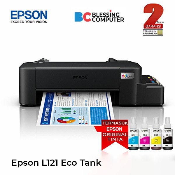 Jual Printer Epson L121 Eco Tank (Print Only) | Shopee Indonesia