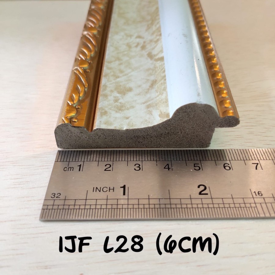 Jual Fiber Batangan L 28 Bingkai Polyframe (6cm kembang sudut) | Shopee ...