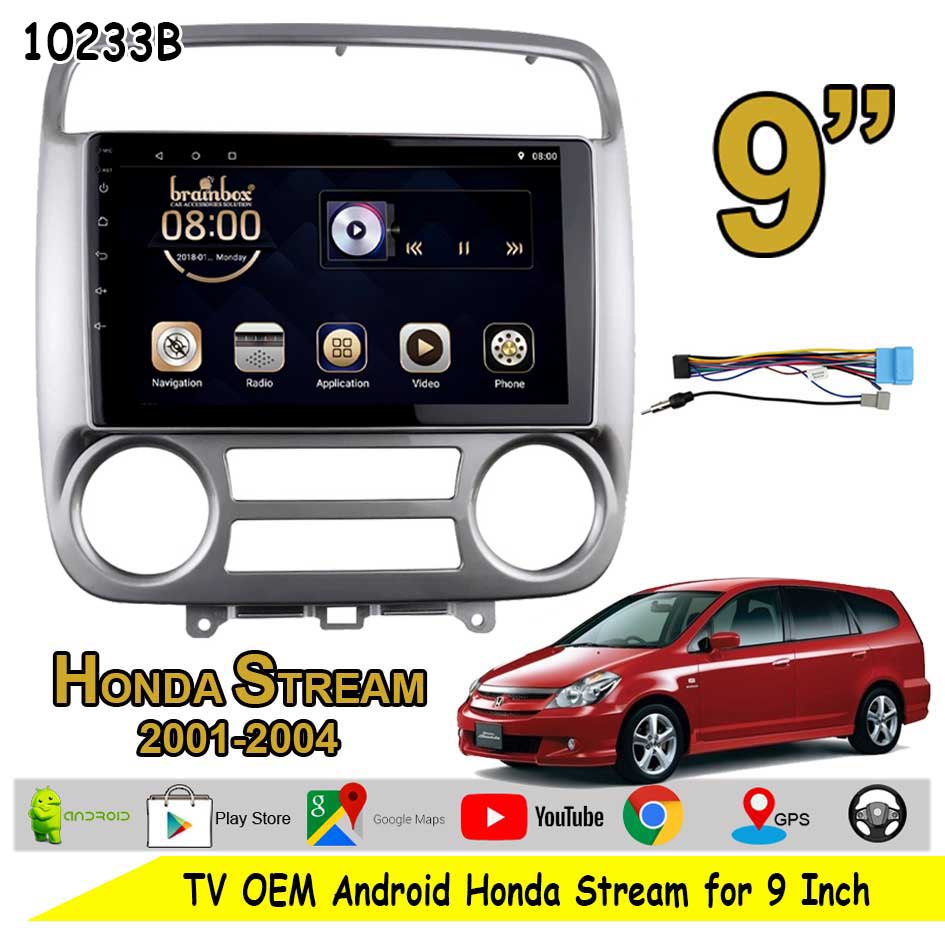 Jual Head Unit Android OEM Honda Stream 2001-2004 TV Mobil Tape Android ...