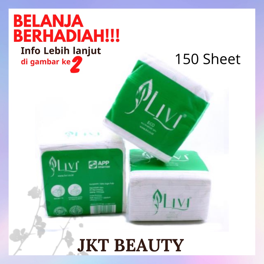 Jual TISSUE LIVI ECO MULTI PURPOSE 150 SHEET | Shopee Indonesia
