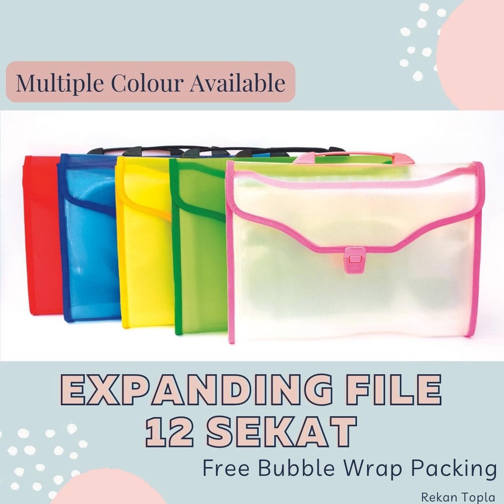 Jual Map Harmonika Folio / Map Sekat / Map Tagihan Nota / 12 Pockets ...