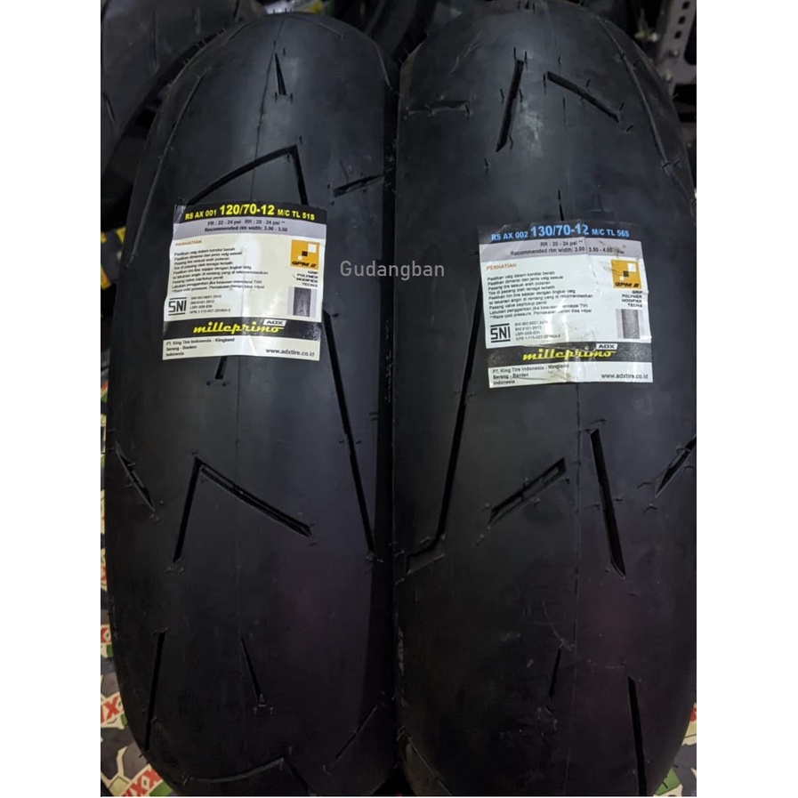 Jual Paket Ban ADX 120 70 12 dan 130 70 12 Milleprimo balap racing ...