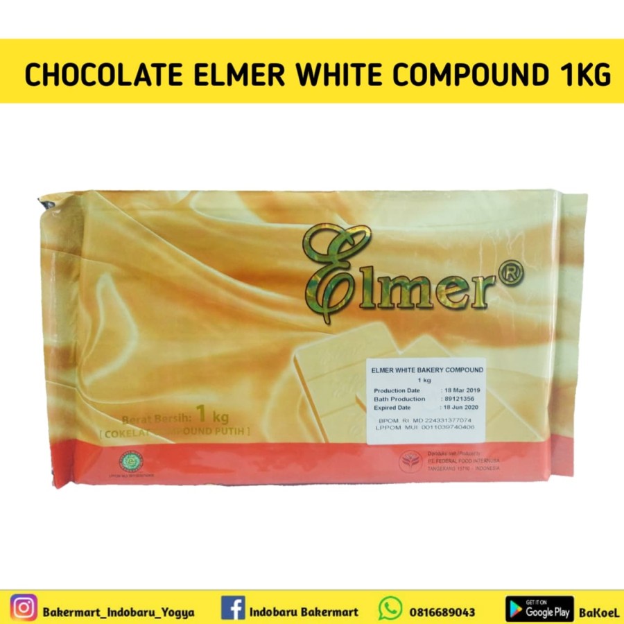Jual Coklat Batang Elmer White Compound 1kg | Shopee Indonesia