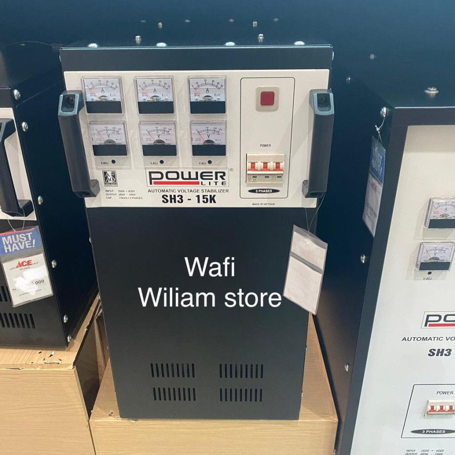 Jual Powerlite Stabilizer 3 Phase 15000Watt Stavol Listrik SVC 15000 VA | Shopee Indonesia