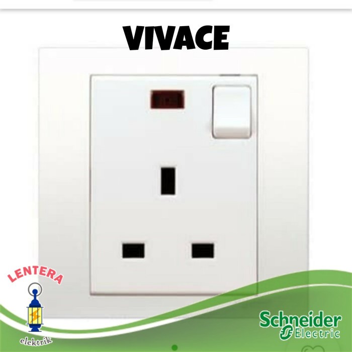 Jual Schneider Electric Vivace Stop Kontak 1 Gang AC Socket - KB15N ...