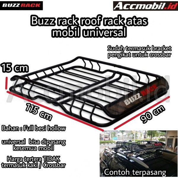 Jual Roof rack Buzz rack universal full besi hollow rak atas mobil ...
