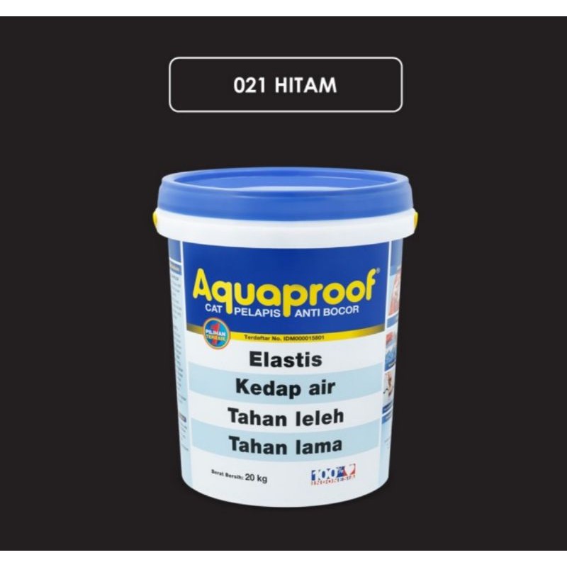 Jual AQUAPROOF Cat Waterproofing Pelapis Anti Bocor 20kg (Hitam ...