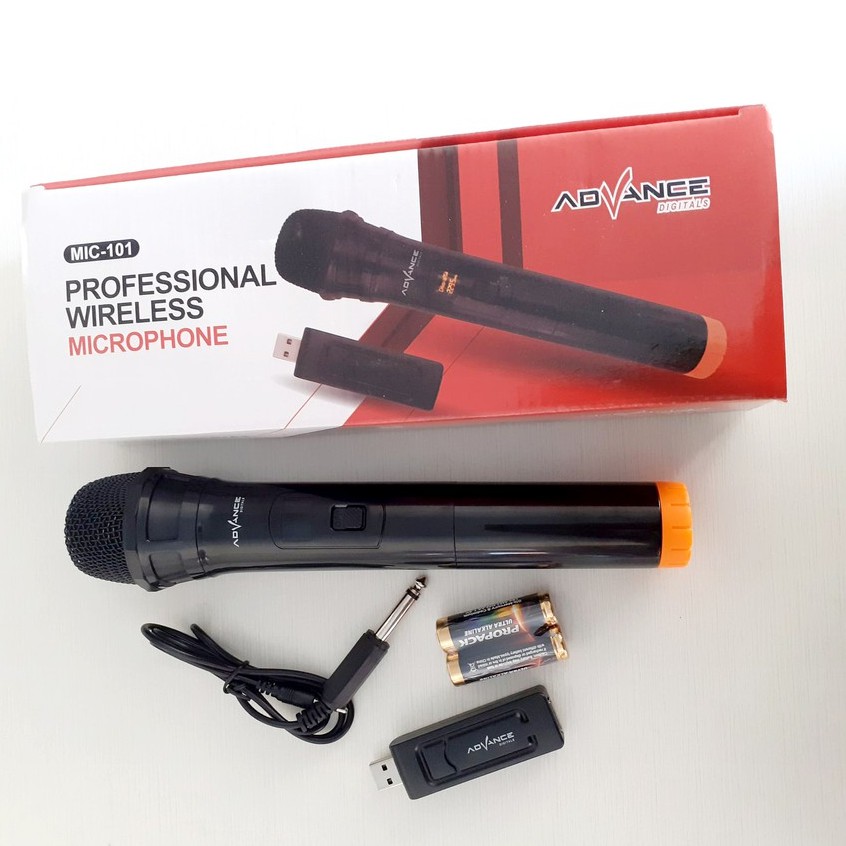 Jual Mic Wireless Single Advance Mic-101 Mic 101 V3 / Mic Nirkabel Portable Mikropon / Wireless ...