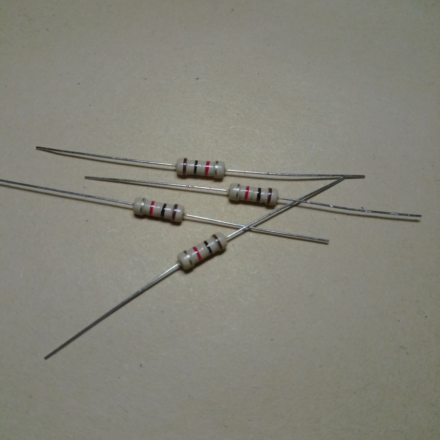 Jual PER 10 PCS resistor 1k ohm 0,25w 5% | Shopee Indonesia