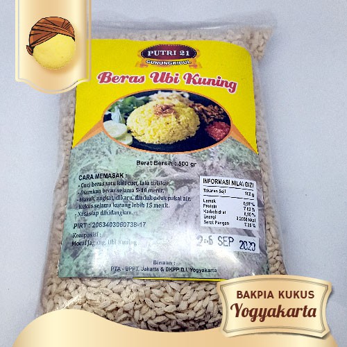 Jual BERAS UBI KUNING (Beras Analog Ubi Kuning / Makanan Sehat ...