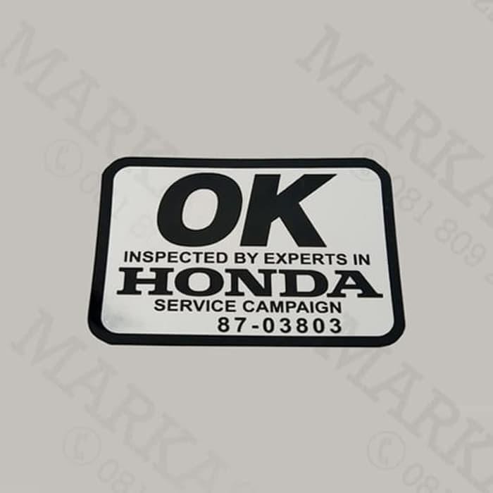 Jual Stiker / Sticker Honda Inspection OK | Shopee Indonesia