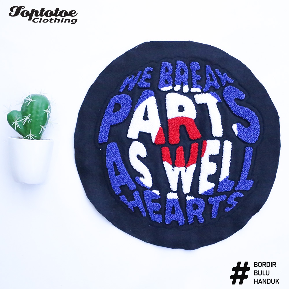 Jual Custom patch chenille embroidery Design Satuan Bisa Kak | Shopee ...