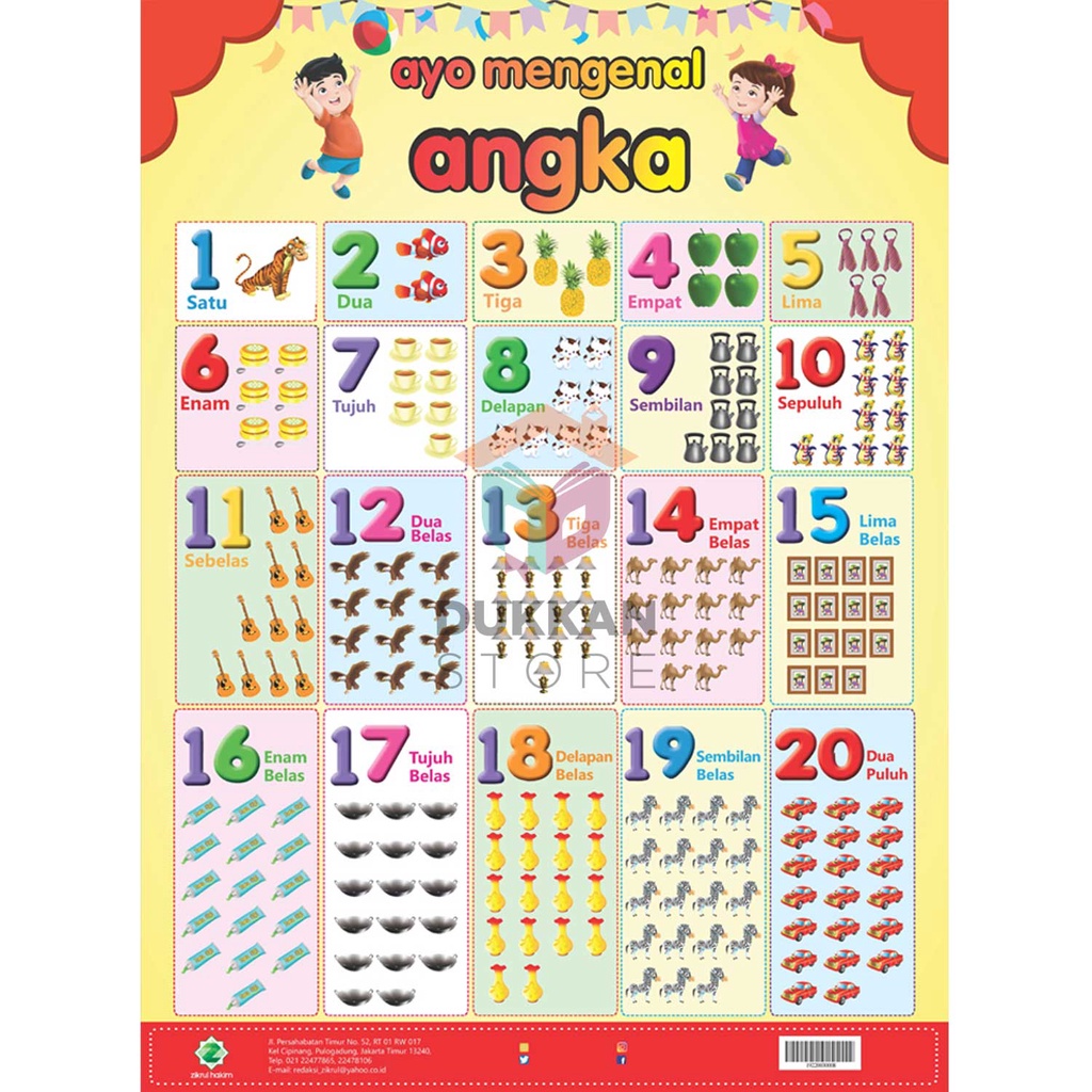 Jual Poster Cerdas PAUD - Penunjang Anak Paud - Poster TK - APE (Alat ...