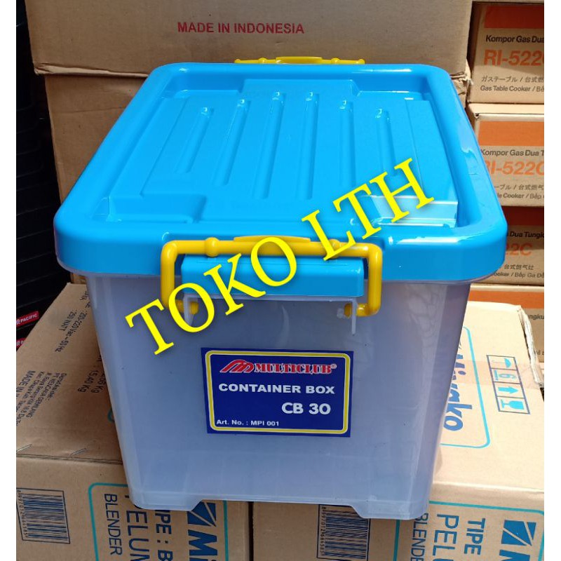 Jual CONTAINER BOX 30 LITER MULTICLUB CB30 KOTAK BOX PENYIMPANAN ...