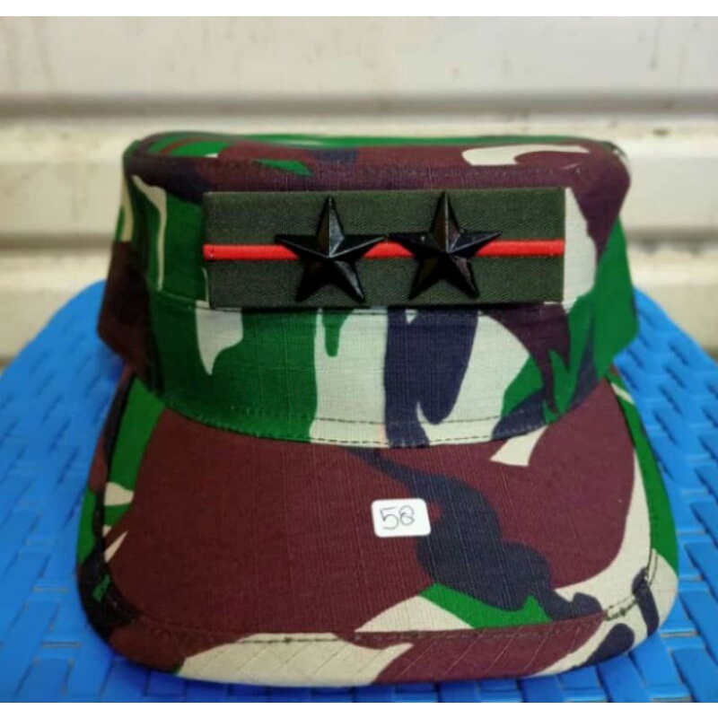 Jual Topi Pet PDL Loreng + pangkat Logam | Shopee Indonesia