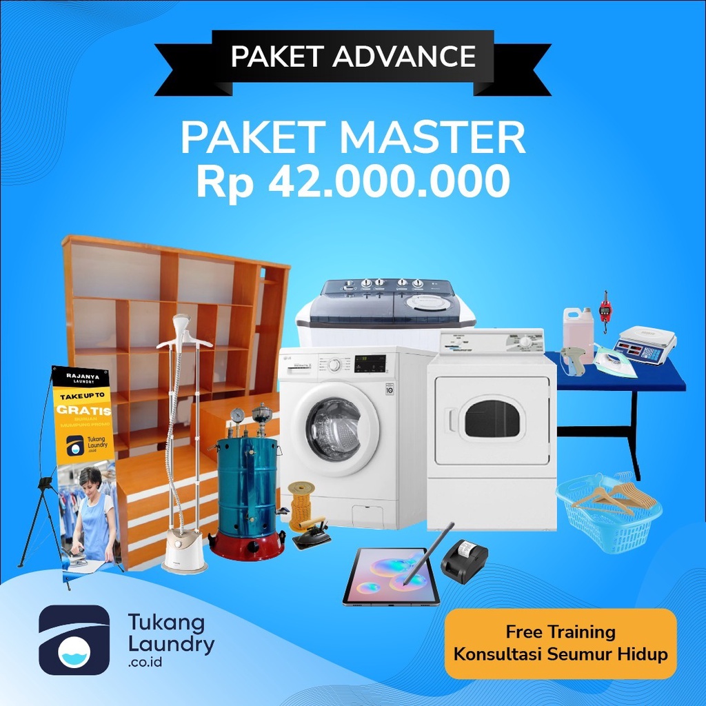 Jual Paket Usaha Laundry Paket MASTER Siap Profit 42juta an BEST SELLER ...