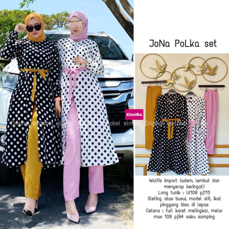 Jual Jona polka set | Shopee Indonesia