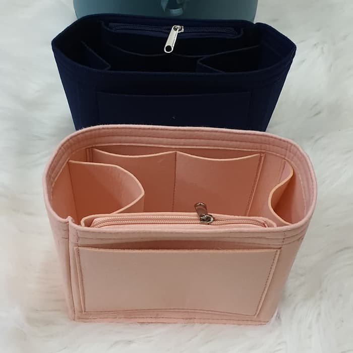 Jual felt bag organizer side zipper for tote bag LCSZ/ shopper bag ...