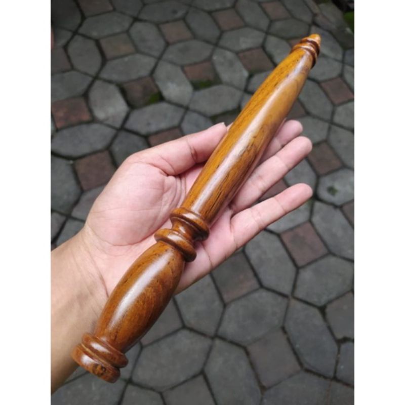Jual Landean / Landeyan / Gagang Tombak Pendek Bahan Kayu Jati | Shopee ...
