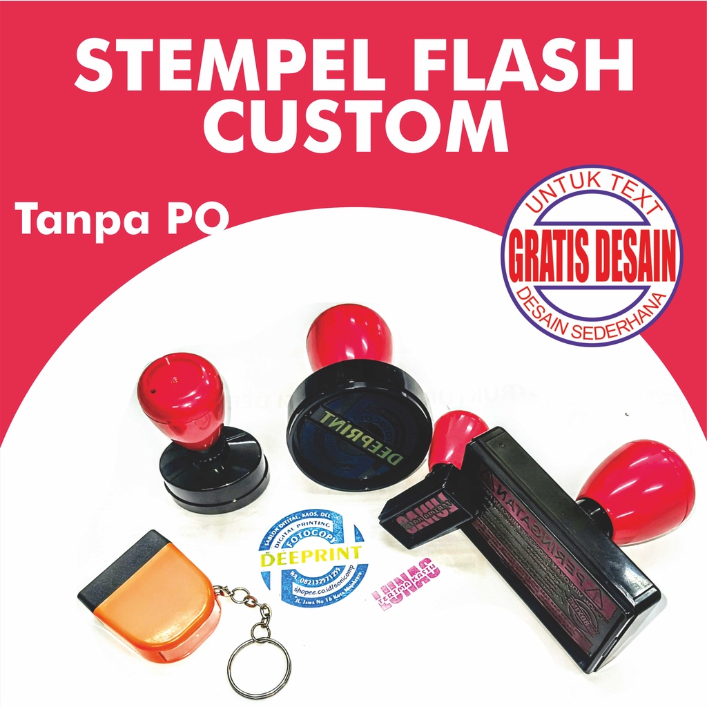 Jual Stempel flash / Stempel Custom / Stempel Nama / Stempel Lunas / Stempel Toko / Stempel Logo ...