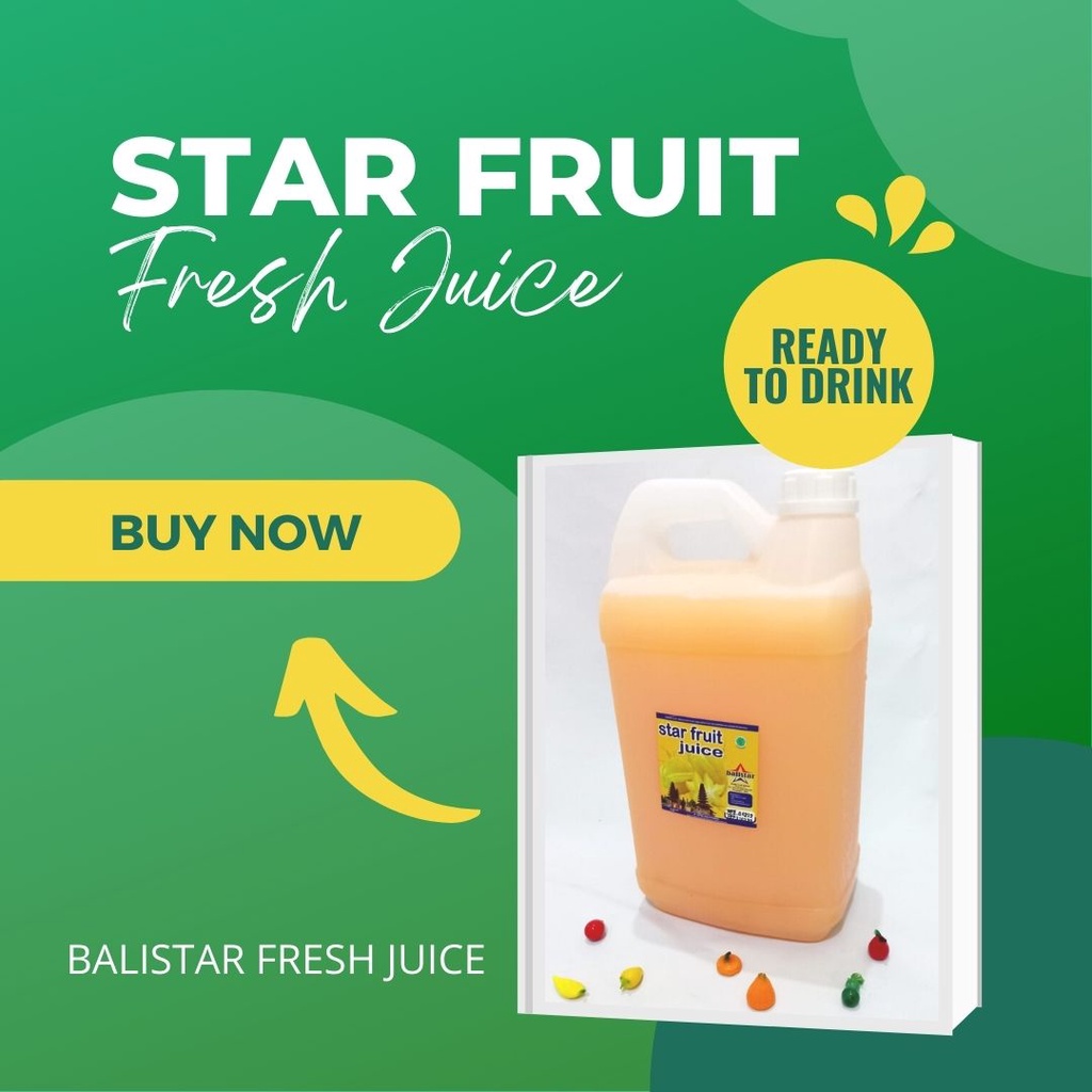 Jual Jus Buah BELIMBING STARFRUIT Fresh Juice Balistar 5 Liter | Shopee ...