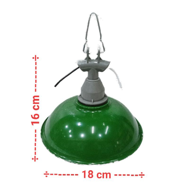 Jual KAP LAMPU GANTUNG MINI / KAP WD MINI + FITTING GANTUNG E27 uk 18cm | Shopee Indonesia