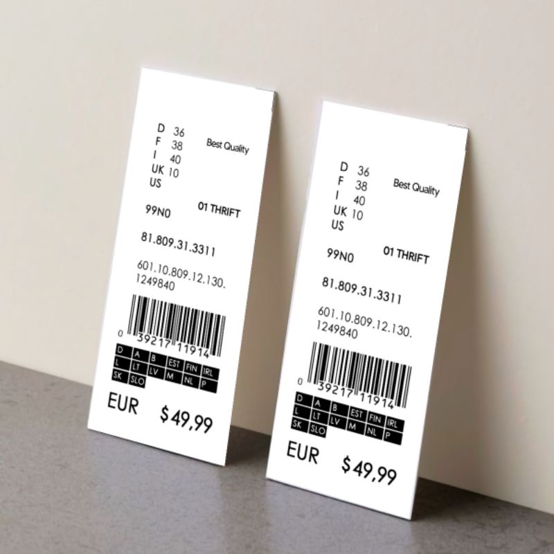 Jual Hang tag Label baju murah bonus tali hangtag hantag handtag han ...