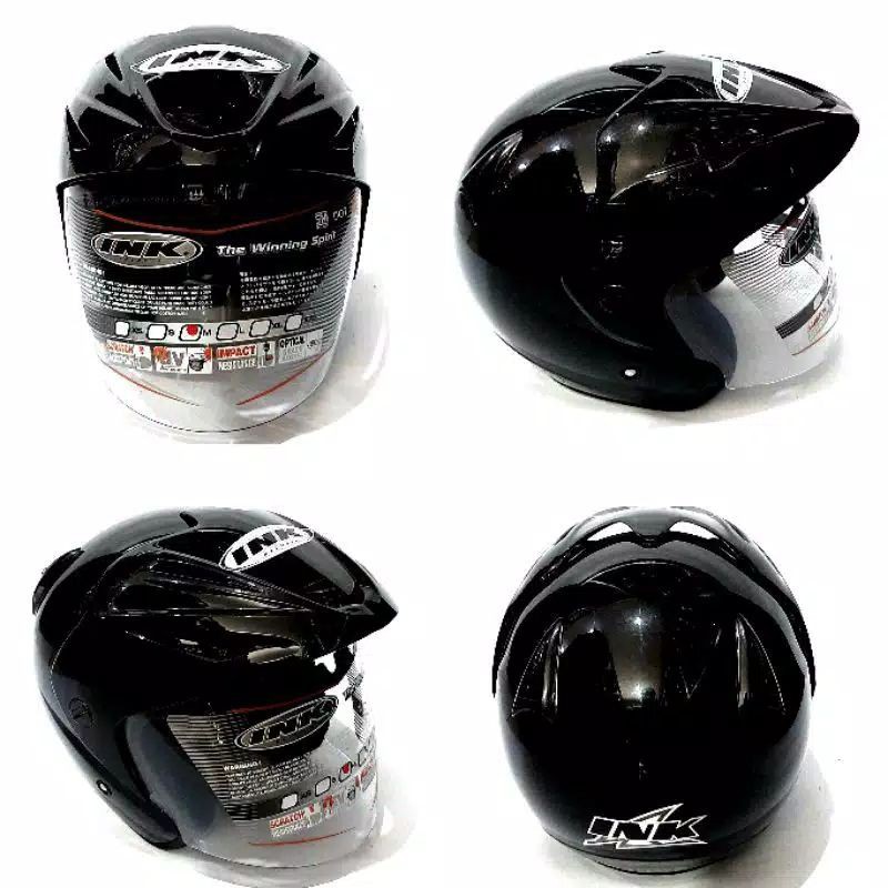Jual Helm ink cx 22 hitam / ink topi | Shopee Indonesia