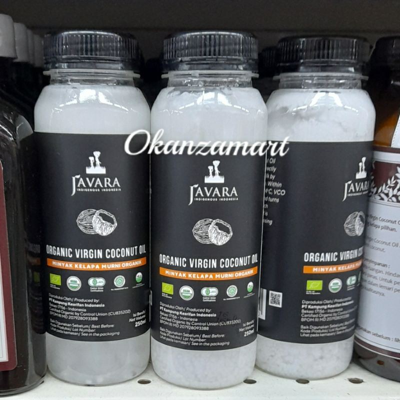 Jual Javara 100% Organic Extra Coconut Oil 250ml | Shopee Indonesia