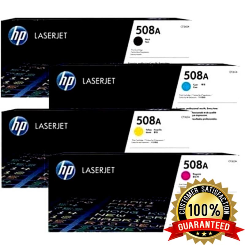 Jual Toner Hp 508a CMYK Toner HP CF360A CF361A CF362A CF363A Catridge ...
