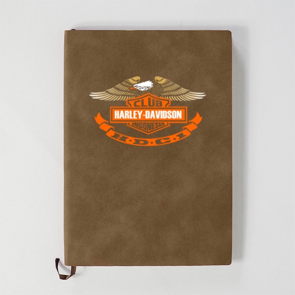 Jual HDCI Logo Harley Davidson Notebook Retro Kulit A5 Custom | Shopee ...