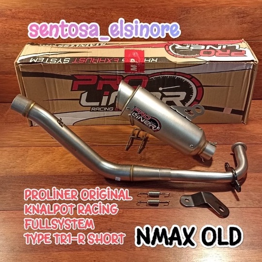 Jual KNALPOT RACING NMAX OLD FULL SYSTEM PROLINER ORI TYPE TR1-R SHORT ...