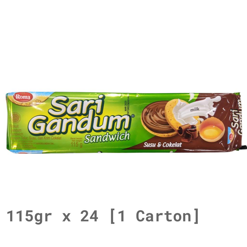 Jual Roma Sari Gandum Susu Cokelat 108gr x 24 [1 carton] | Shopee Indonesia