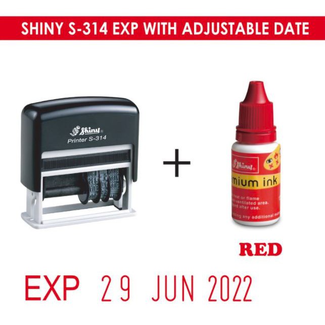 Jual Stempel Expired Tanggalan + Text Shiny S-314 | Shopee Indonesia