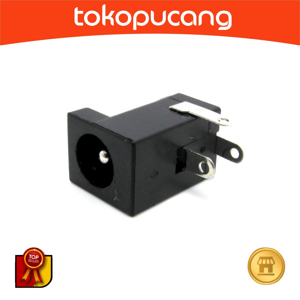 Jual Soket DC 2.1x5.5mm Female Mount DIP PCB Power Socket Plug In Jack ...