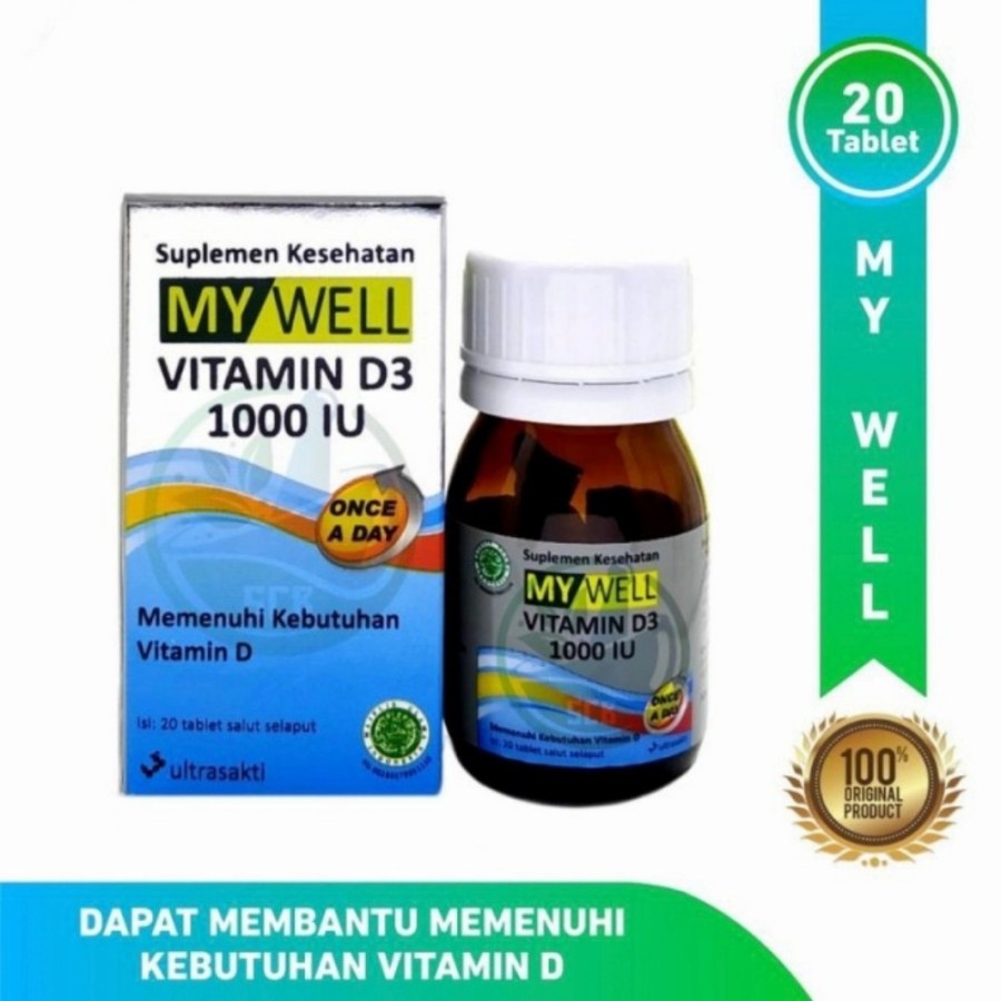 Jual MY WELL VITAMIN D - My Well vitamin D3 1000 iu | Shopee Indonesia