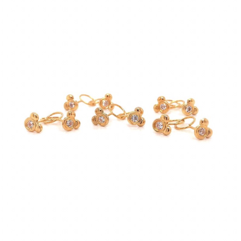 Jual End Loop Earing -Anting Toge 16k | Shopee Indonesia