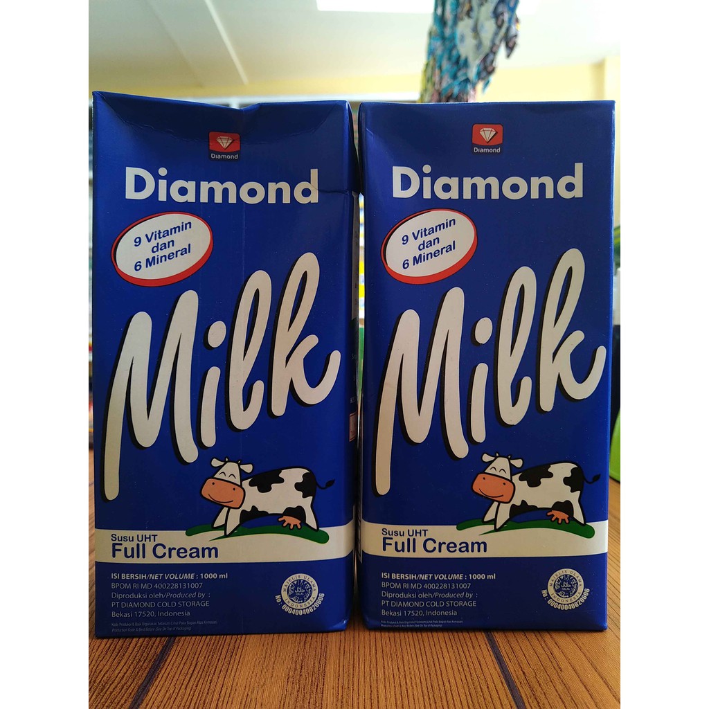 Jual Susu UHT Diamond 1L Full Cream | Shopee Indonesia