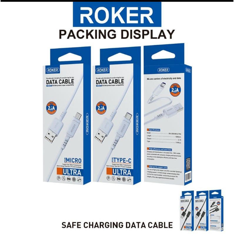Jual Kabel data Roker Ultra tipe C | Shopee Indonesia