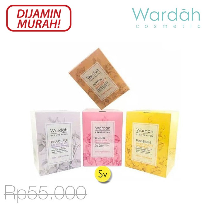 Jual Wardah Scentsation Eau De Toilette 35ml - (Bliss /Joyful /Passion ...